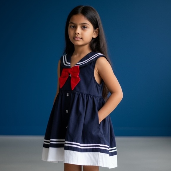 Good Lad | Dresses | Good Lad Little Girls Blue Sailor Dress Brand New ...